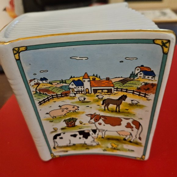 Studio Nova | Accents | Country Scene Ceramic Book Shaped Bank By ...